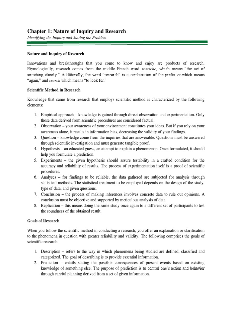Chapter 1 Introduction PDF | PDF | Level Of Measurement | Quantitative ...