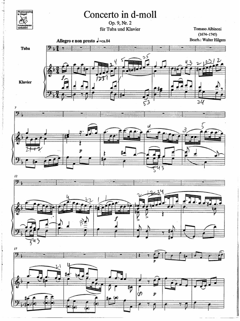 Piano - Concerto in D-Moll | PDF