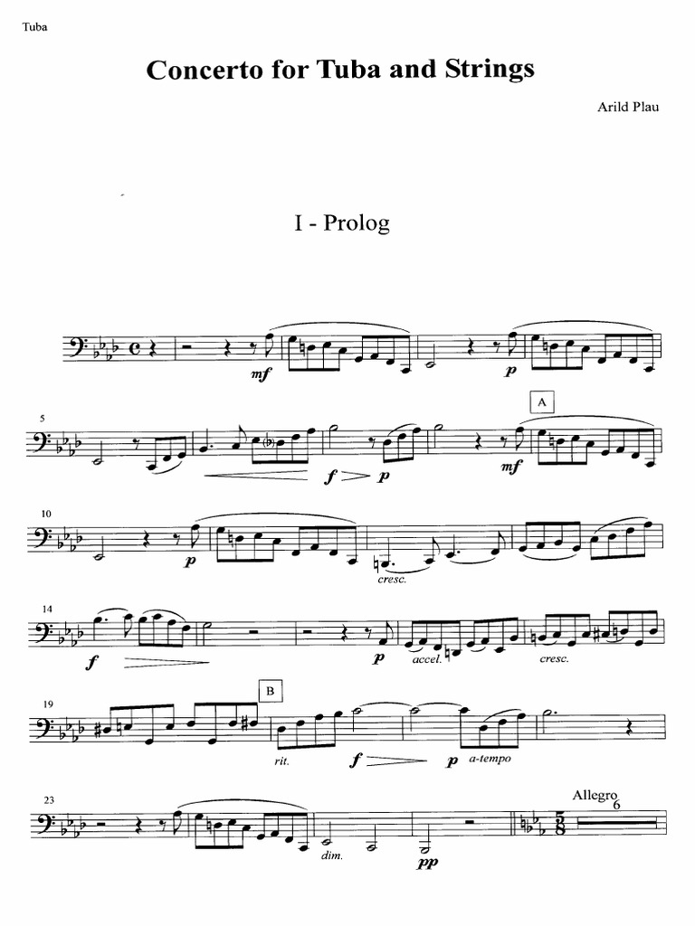 Plau - Concerto - Tuba | PDF