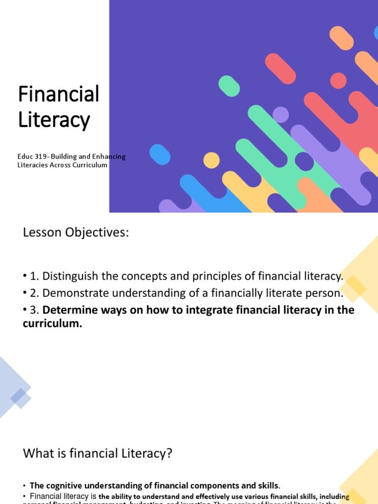 Financial Literacy | PDF