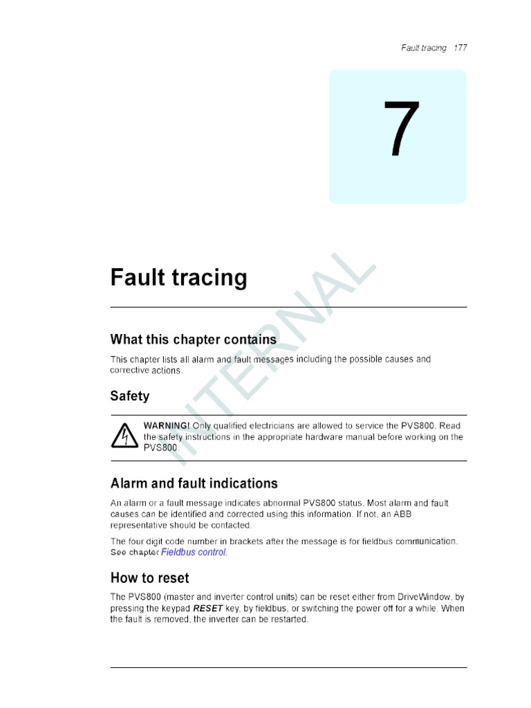 List of Alarm and Fault Code | PDF