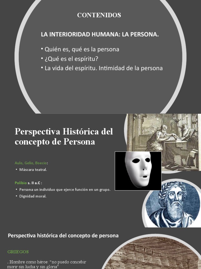La Persona: Historia y Espiritualidad | PDF | Alma | Razón