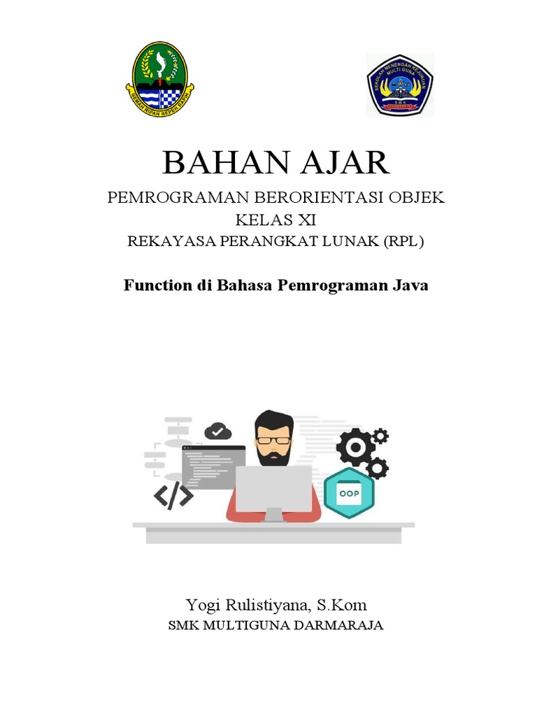 PBO - Pertemuan 12 - Materi Function Di Java | PDF | Karier & Perkembangan | Komputer