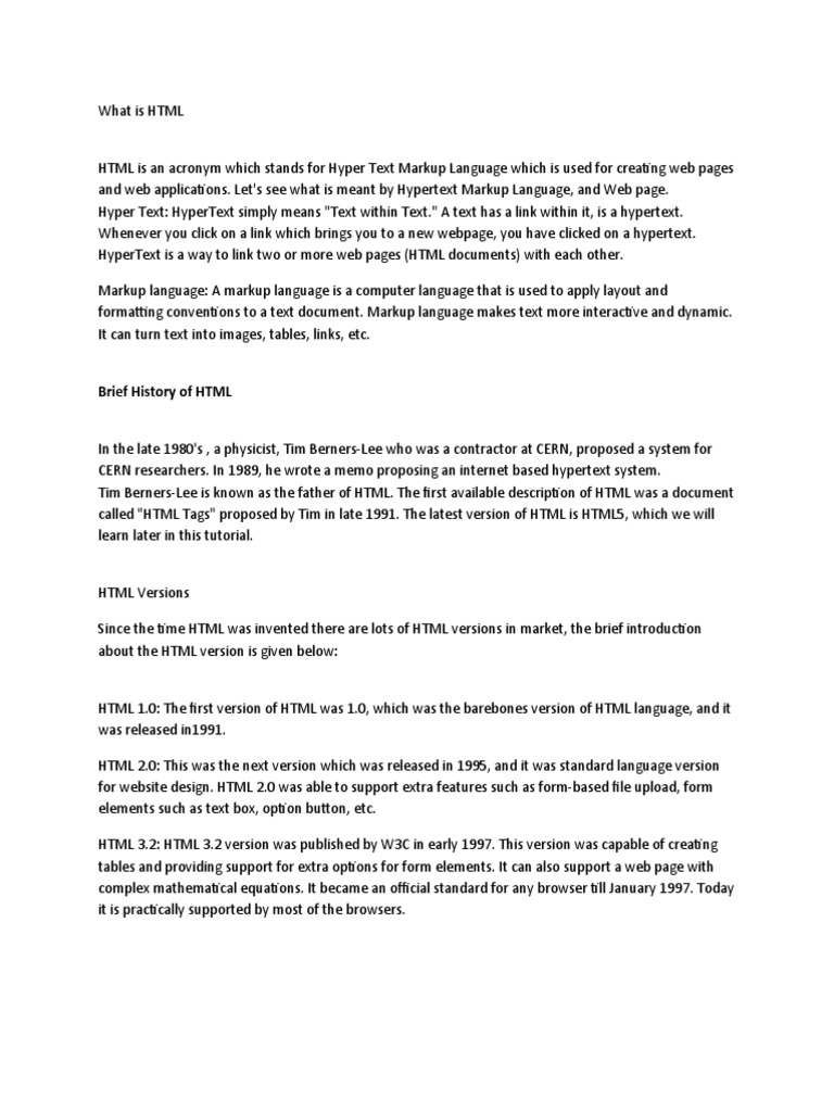 Html Pdf Html Html Element