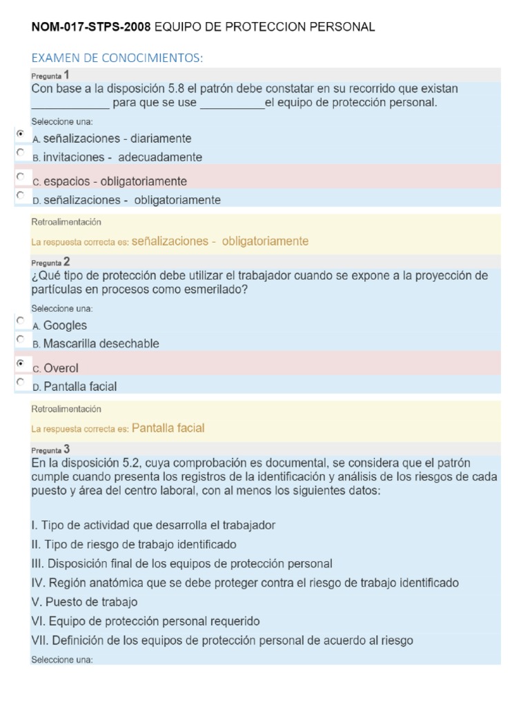 Procadist Nom-017-Stps-2008 | PDF