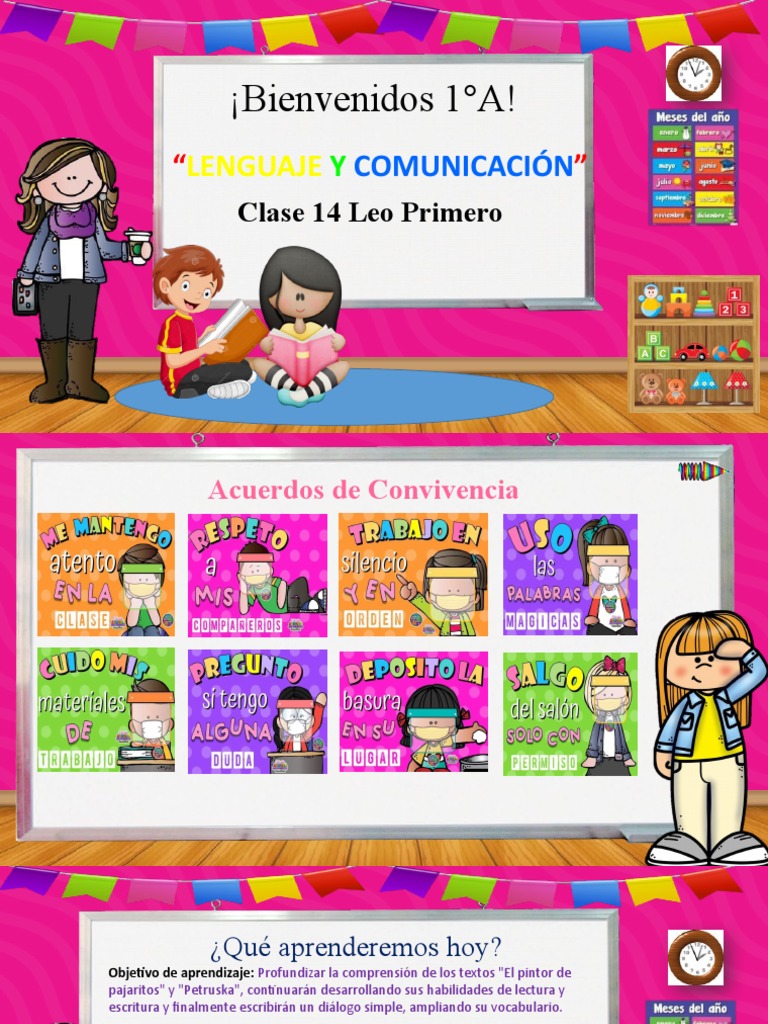 Clase 14 Leo Primero 19 de Abril Primero Bàsico | PDF | Cognición ...