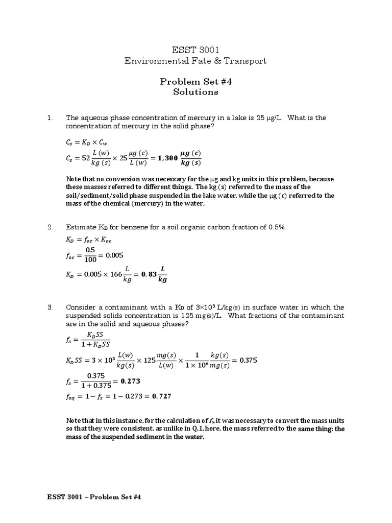 Problem Set 4 2022-2023 Solutions | PDF