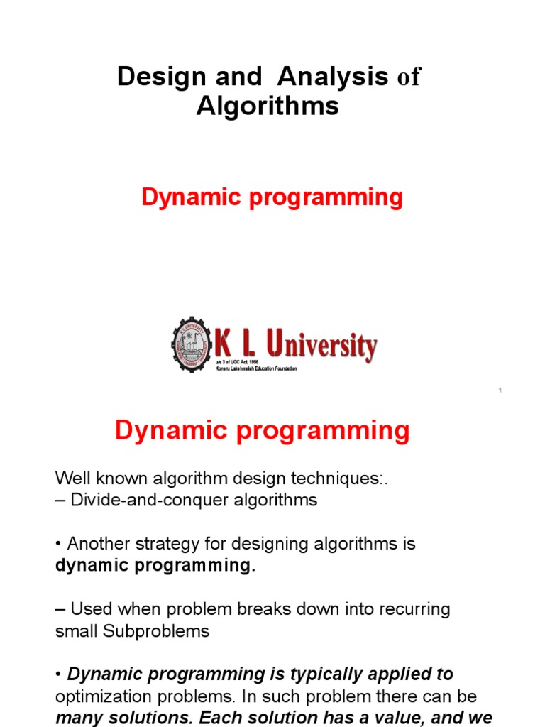19 Dynamic Programming | PDF | Dynamic Programming | Mathematical ... 19 Dynamic Programming | PDF | Dynamic Programming | Mathematical ...