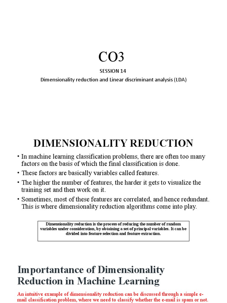 CO3 Session 14 | PDF | Principal Component Analysis | Analysis