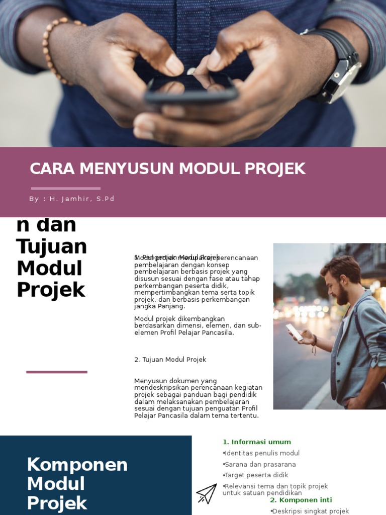 Cara Menyusun Modul Projek (PDF - Io) | PDF