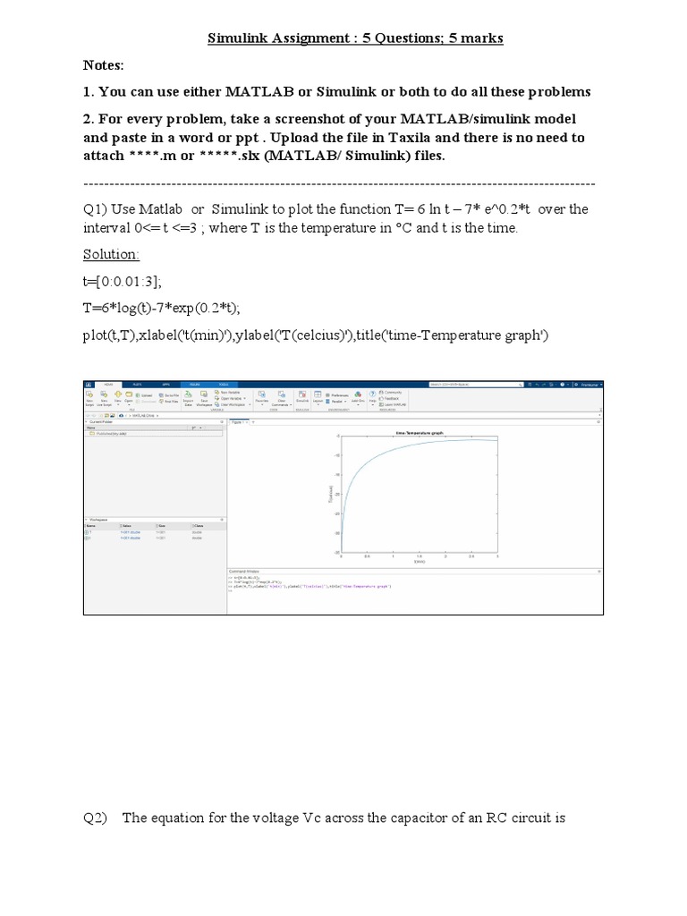 Assignment Simulink | PDF