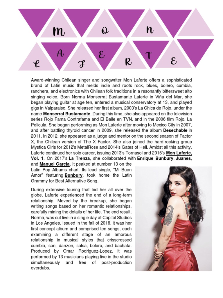 Biografia de Mon Laferte | PDF
