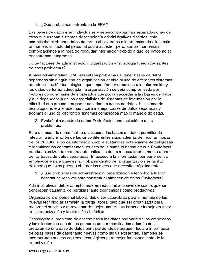 Caso de Estudio - Jesus Vargas | PDF | Bases de datos | Almacén de datos