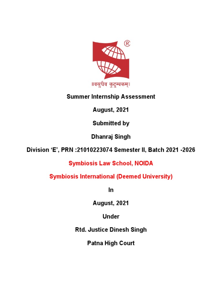 Written Submission (21010223074) Dhanraj Singh | PDF