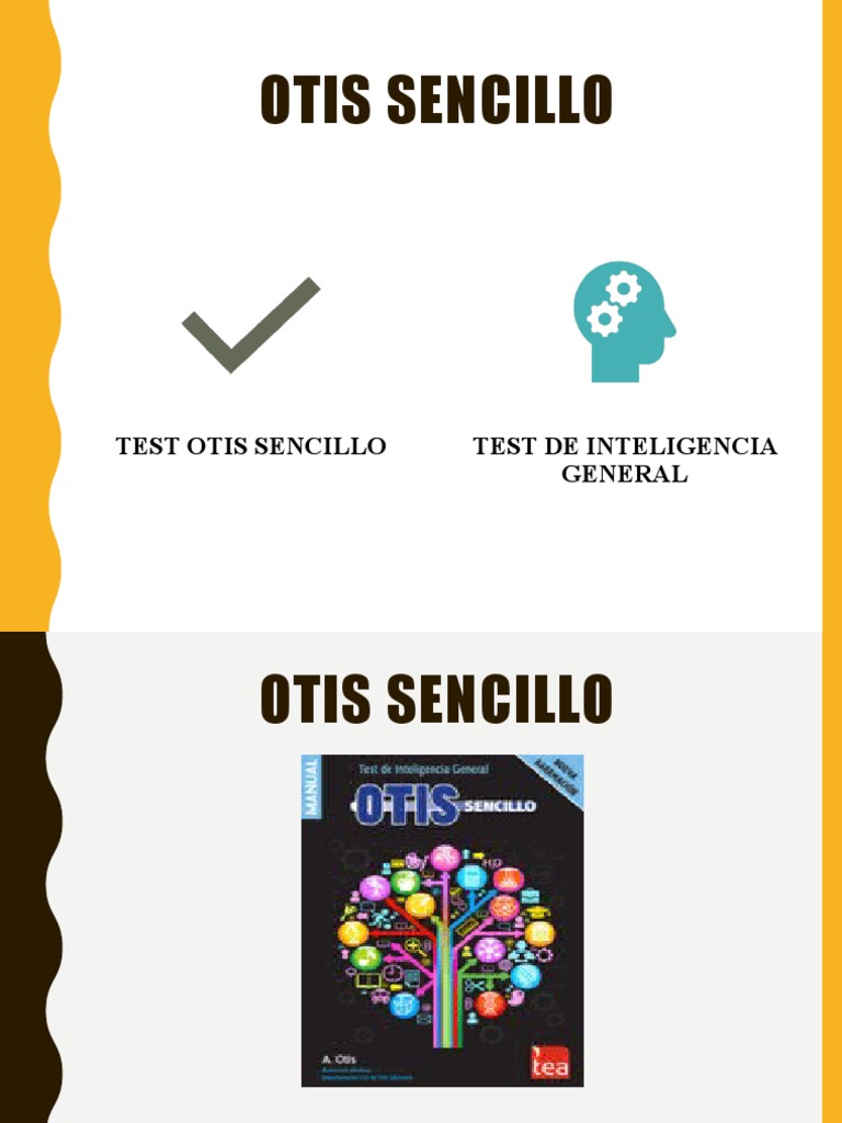 Test Otis: Evaluación de Inteligencia General | PDF | Inteligencia ...