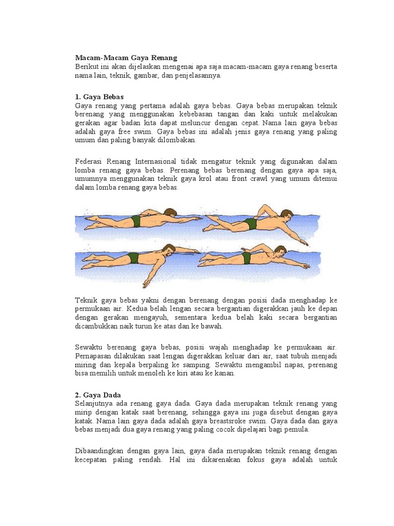 Macam Renang | PDF