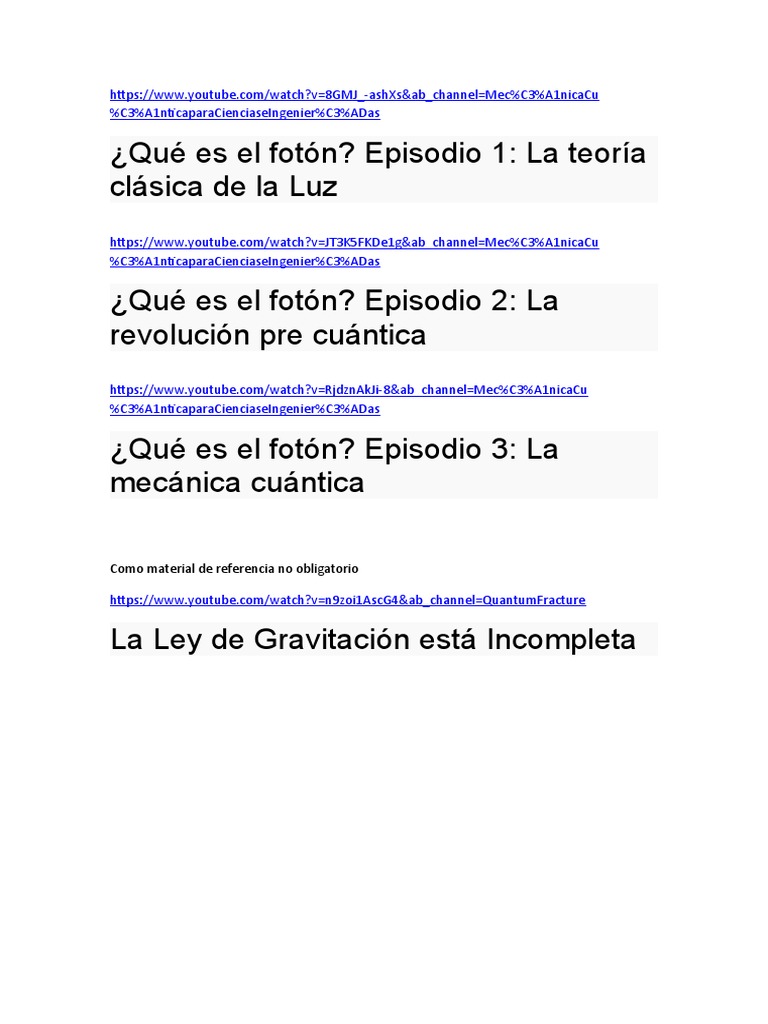 Que Es Un Foton | PDF