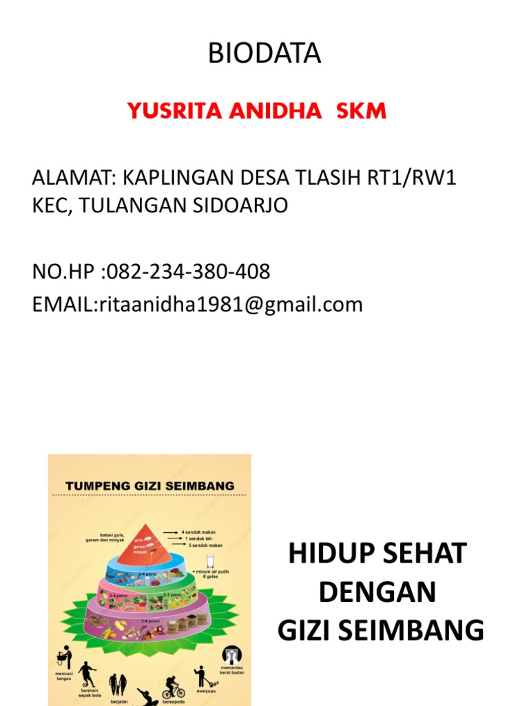 Hidup Sehat Dengan Gizi Seimbang | PDF Hidup Sehat Dengan Gizi Seimbang | PDF
