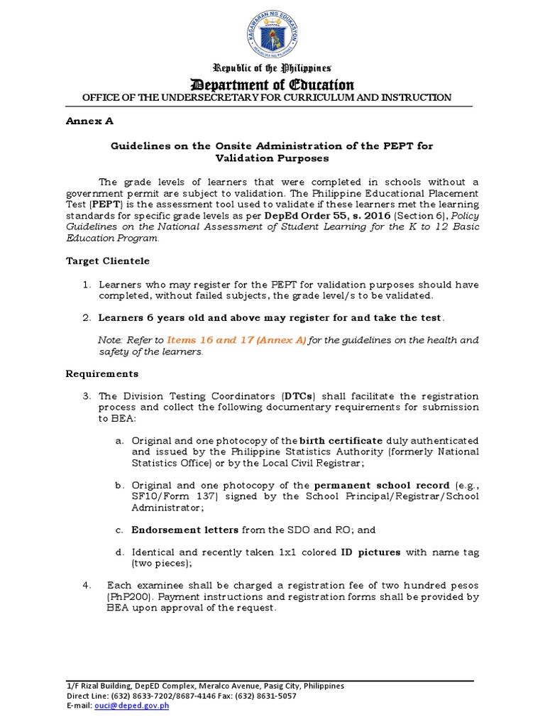 DM - OM CI 2022 00272 Annexes | PDF | Educational Assessment | Learning