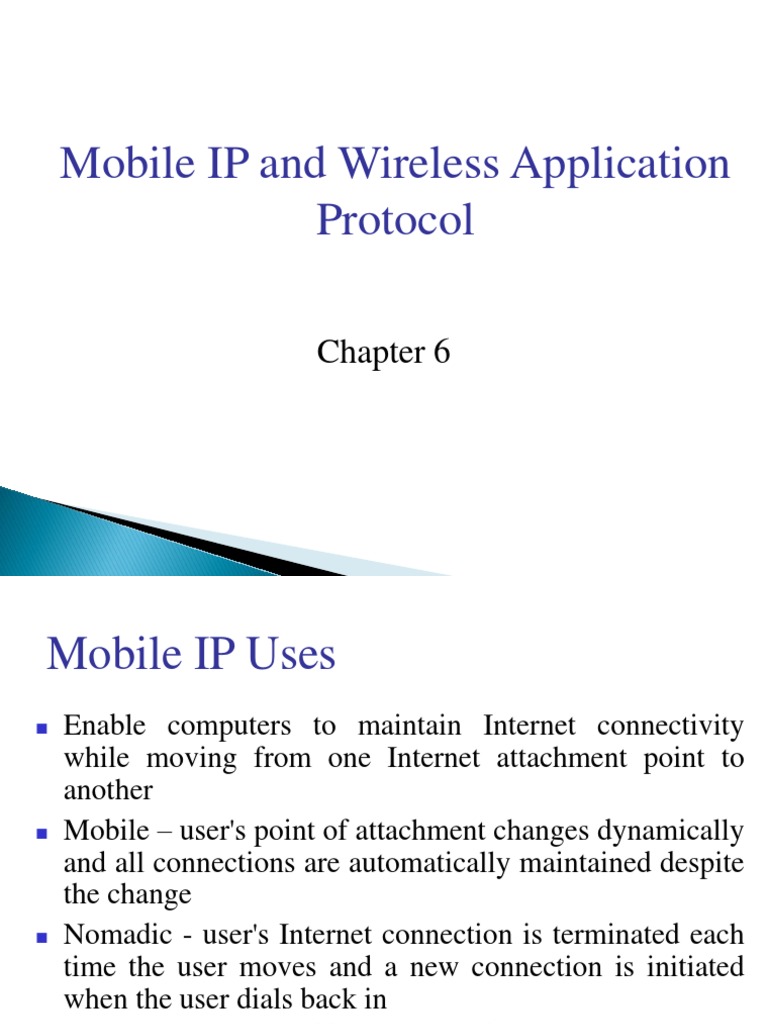 Mobile IP and Wireless Application Protocol | PDF | Computer Network | Internet Protocol Suite