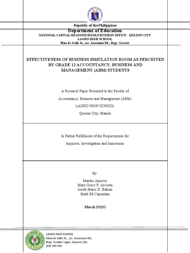 III Final Manuscript | PDF | Simulation | Survey Methodology