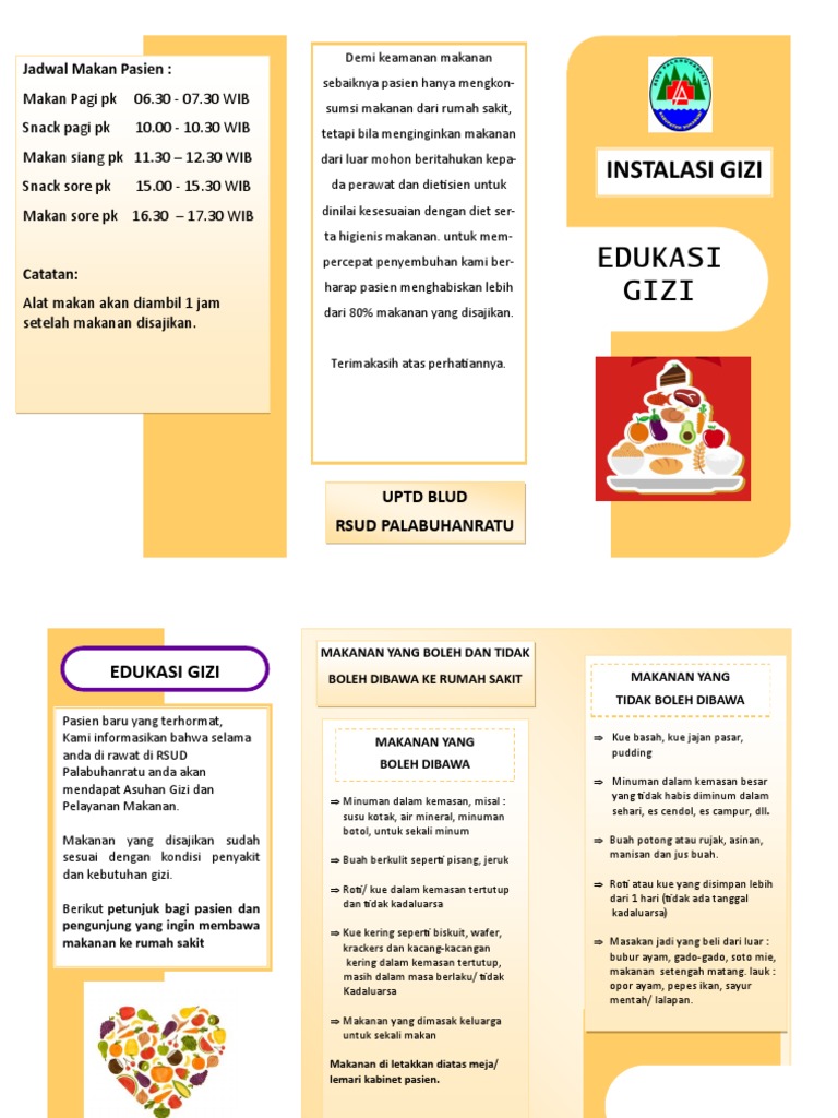 Leaflet Edukasi Gizi | PDF | Kesehatan Holistik