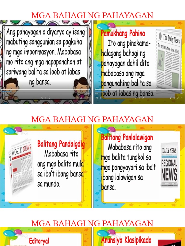 Bahagi NG Pahayagan | PDF