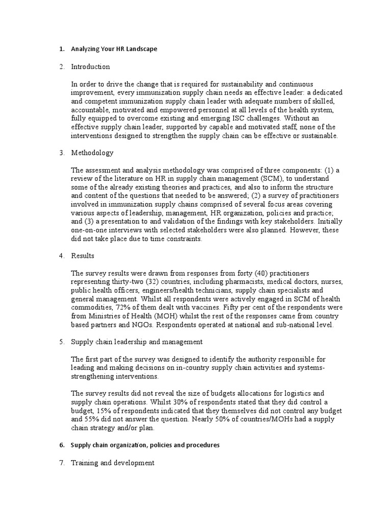 Analyzing Your HR Landscape | PDF | Supply Chain | Supply Chain Management