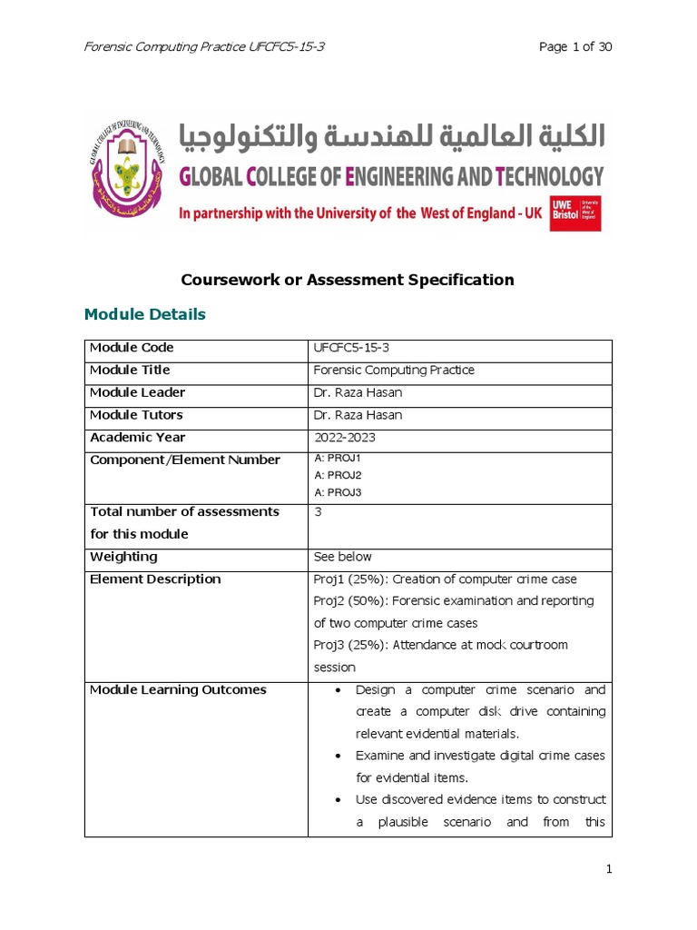 Forensic Computing Practice Ufcfc5 15 3 Assignment Pdf Digital
