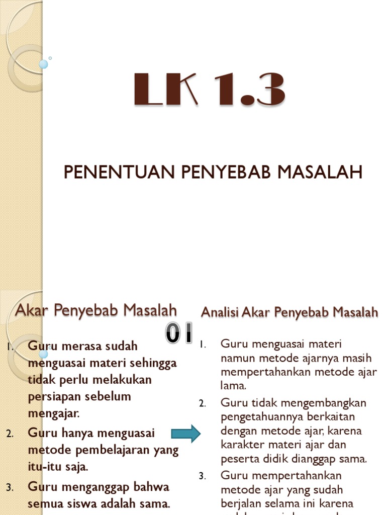 L K 1.3 - Penentuan Akar Penyebab Masalah - Tri Nur | PDF
