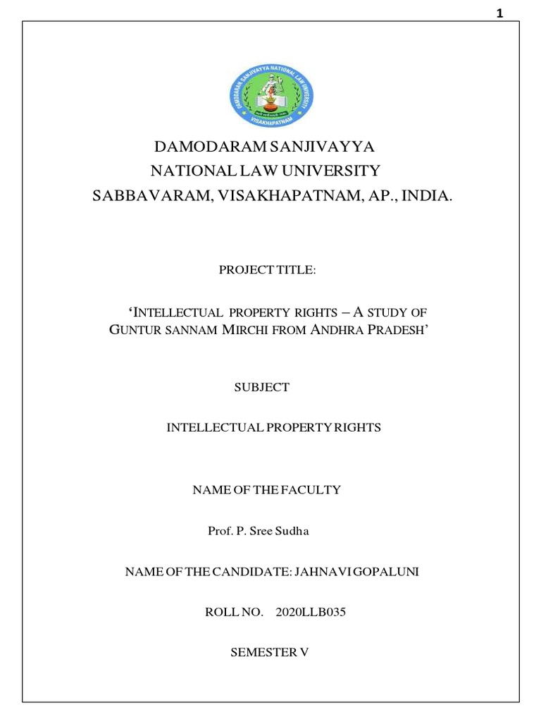 Law Students on IP Rights & GIs | PDF | Chili Pepper