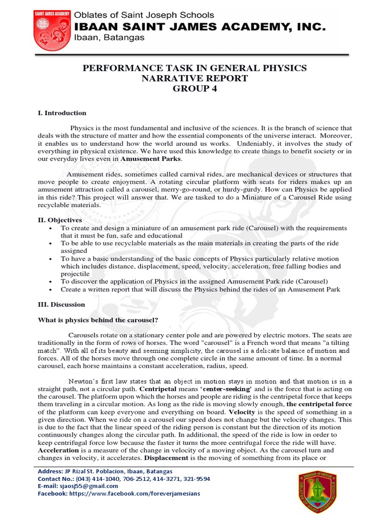 Physics Behind Carousels | PDF | Acceleration | Mechanics