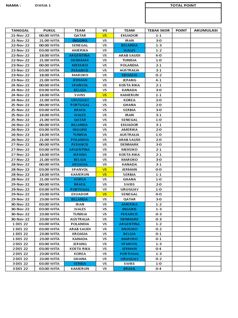 World Cup Qatar 11 | PDF