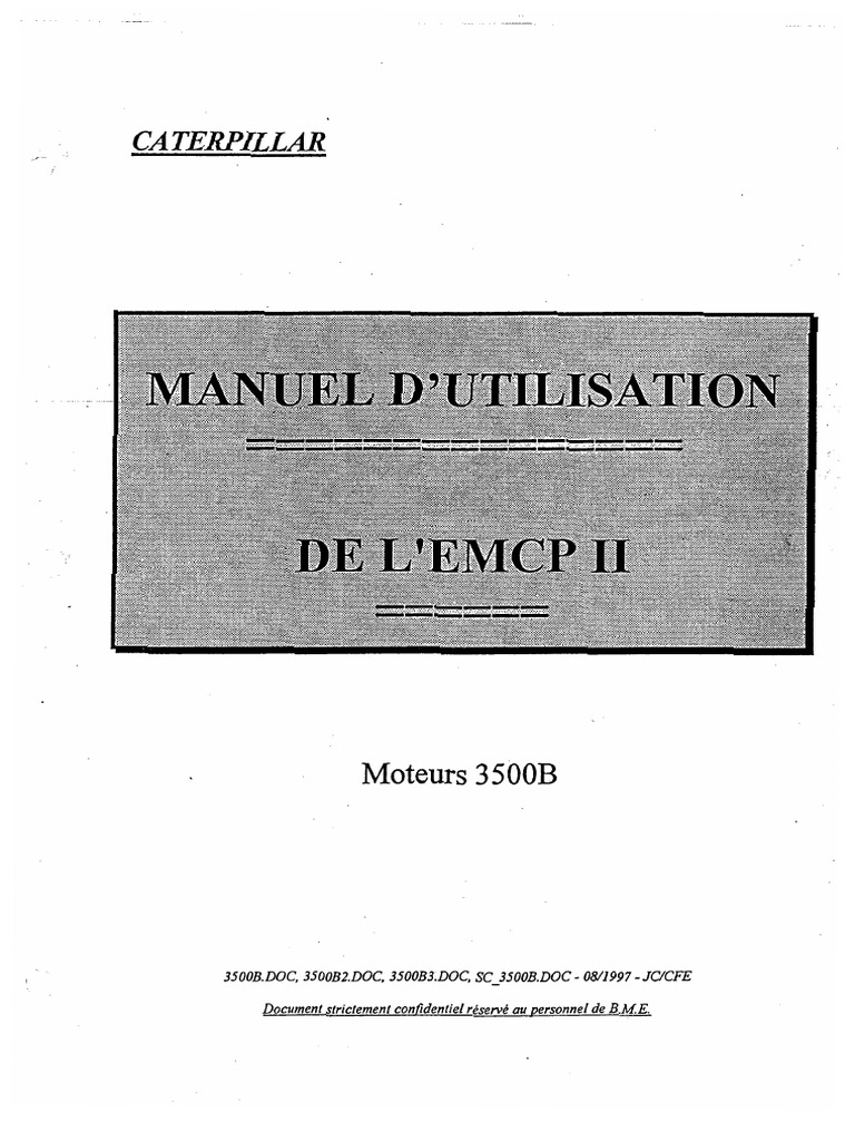 Manuel Utilisation EMCP2 | PDF