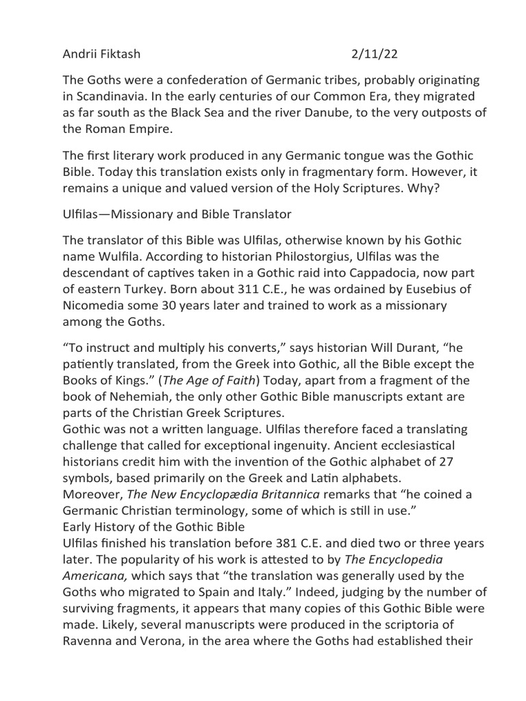 The Gothic Bible | PDF