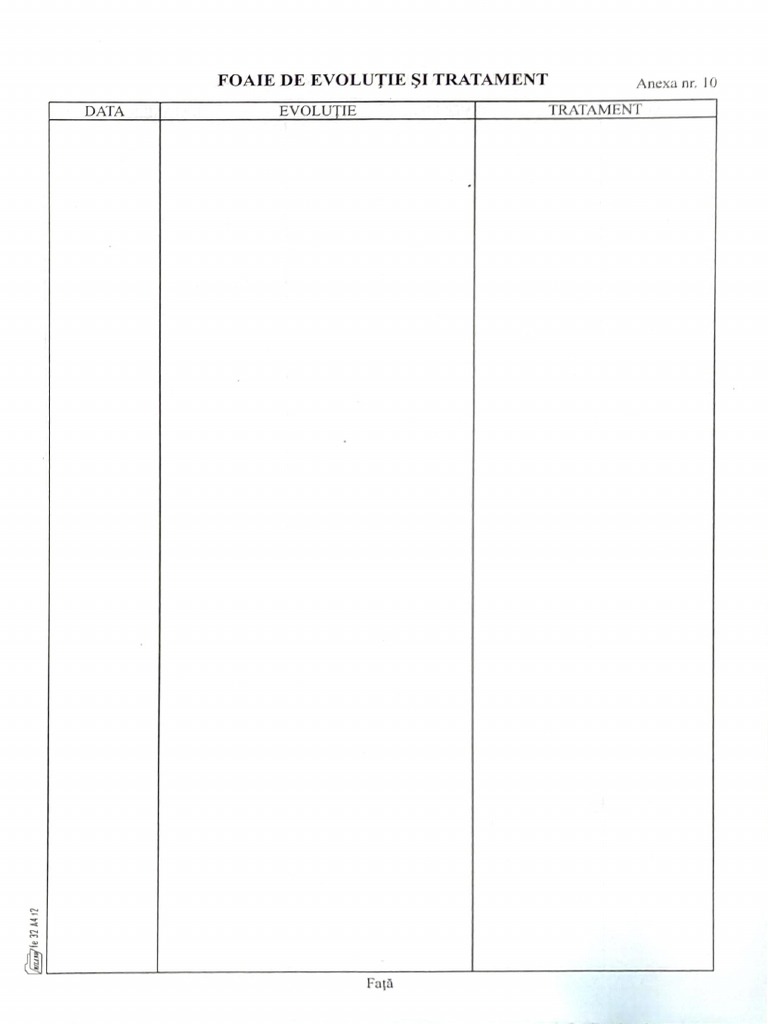 Foaie evoluție | PDF