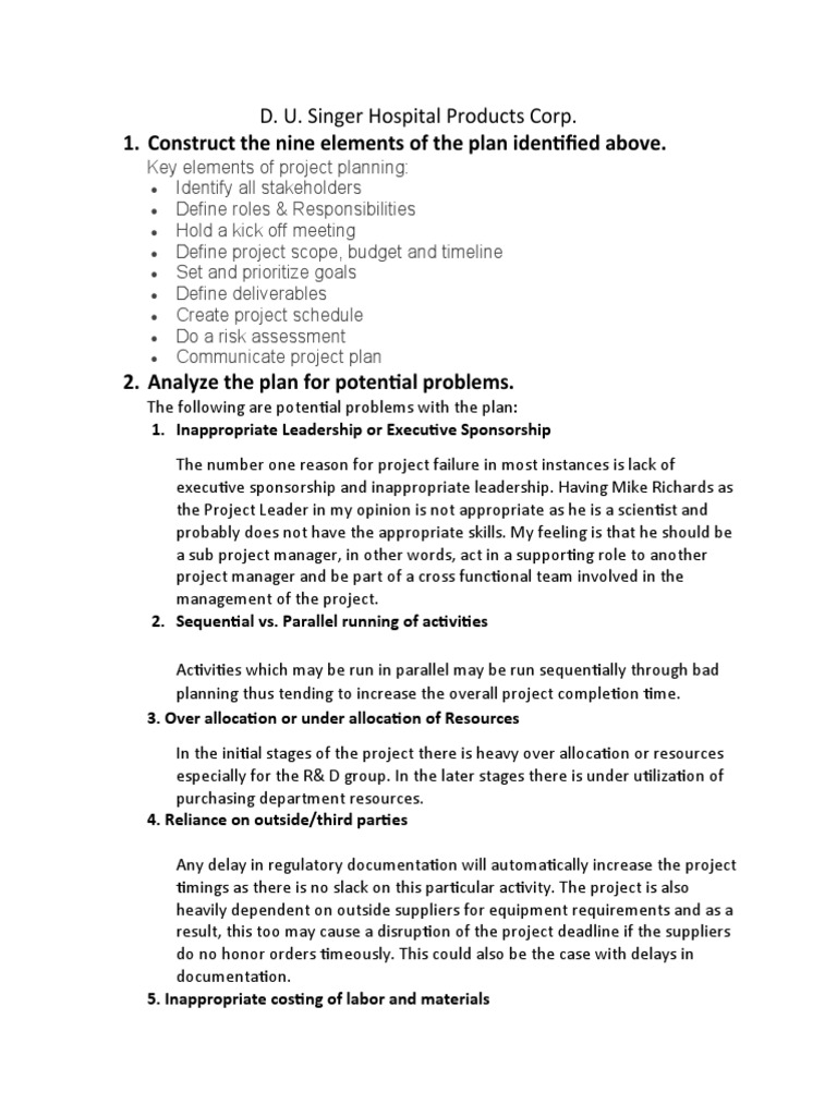 Script For D. U. Singer Hospital Products Corp. | PDF