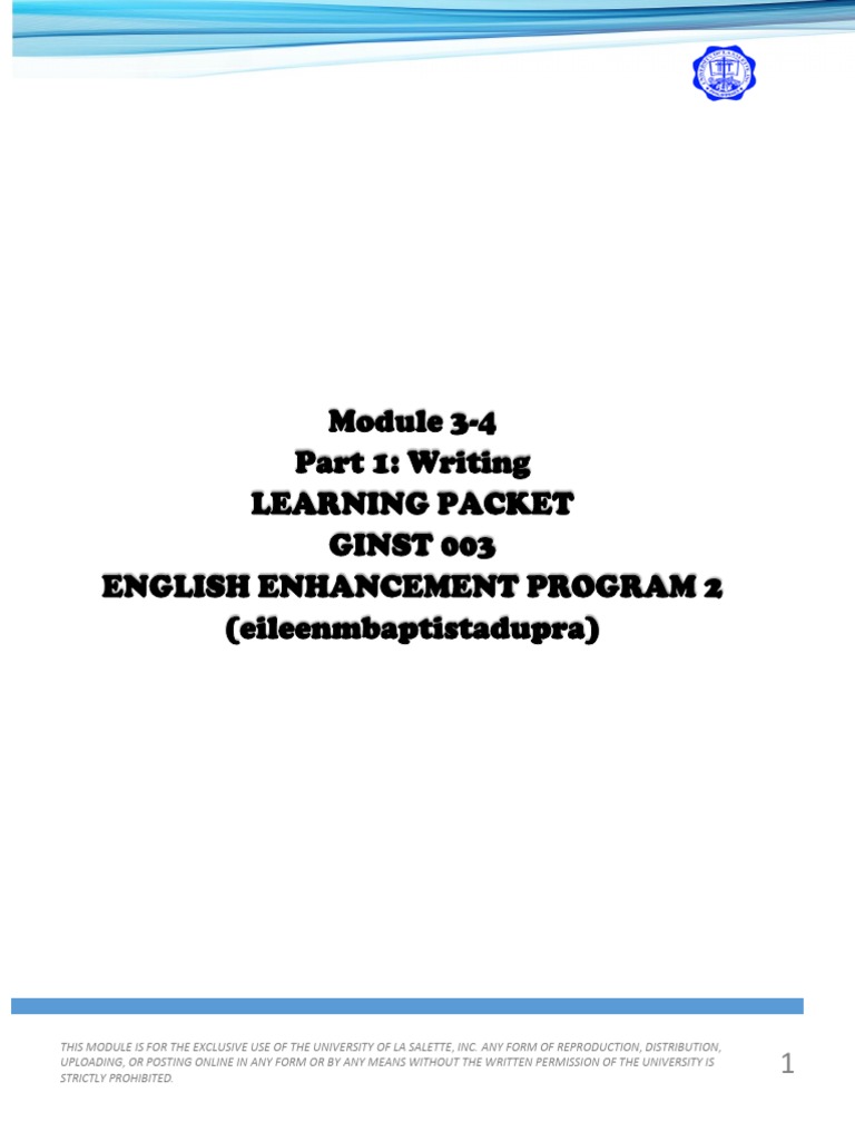 Uls Module 3-4 (Edited) Eep 2 | Download Free PDF | Learning | Causality