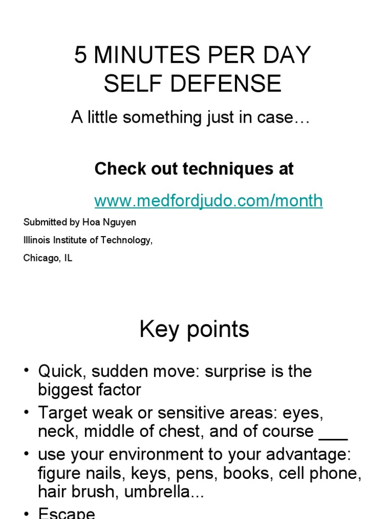 Self Defense | PDF