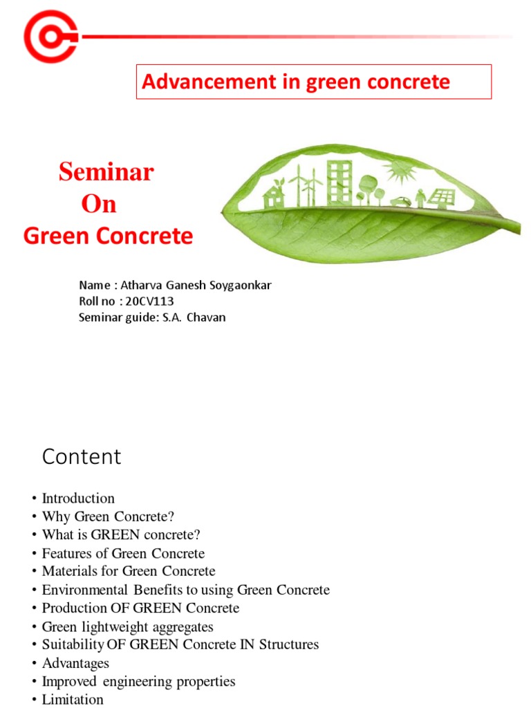Advancements in Green Concrete | PDF | Concrete | Materials