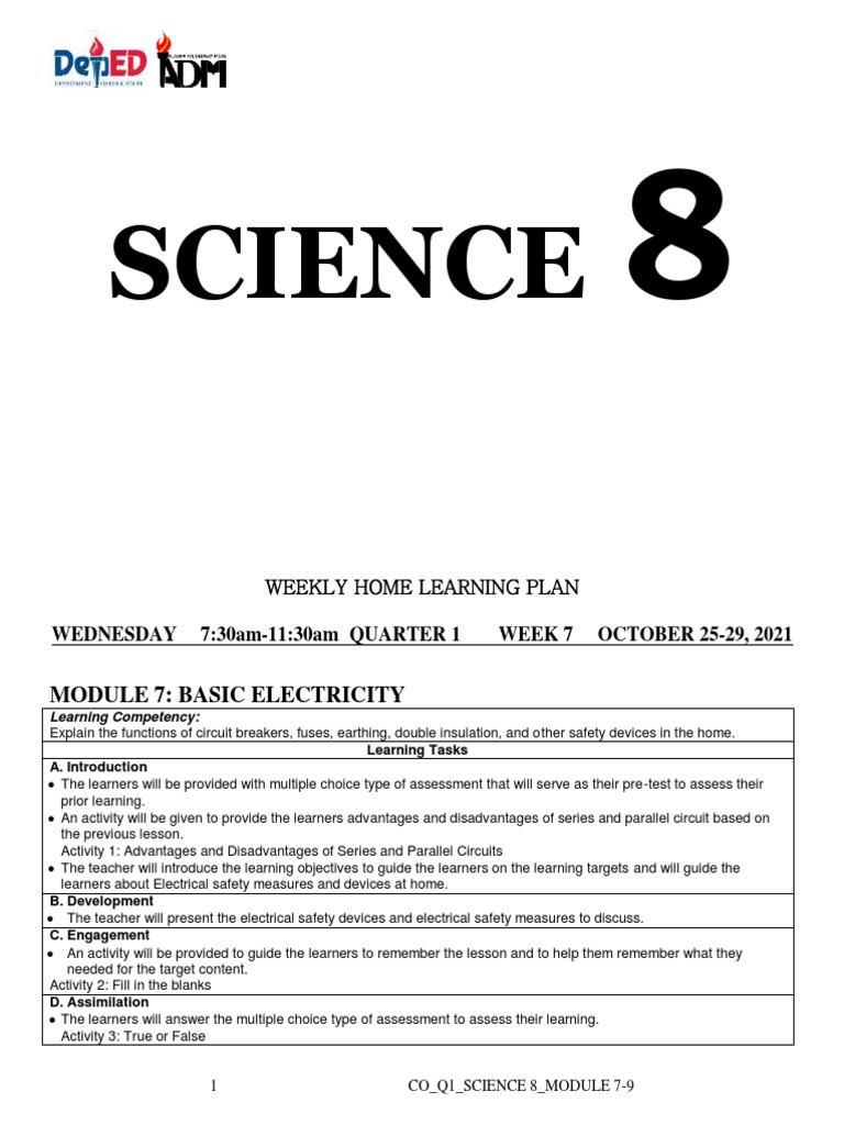 Co Q1 Science8 Mod7-9 | PDF