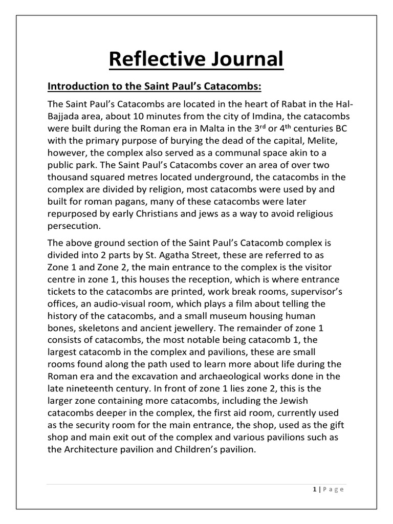 Reflective Journal | PDF