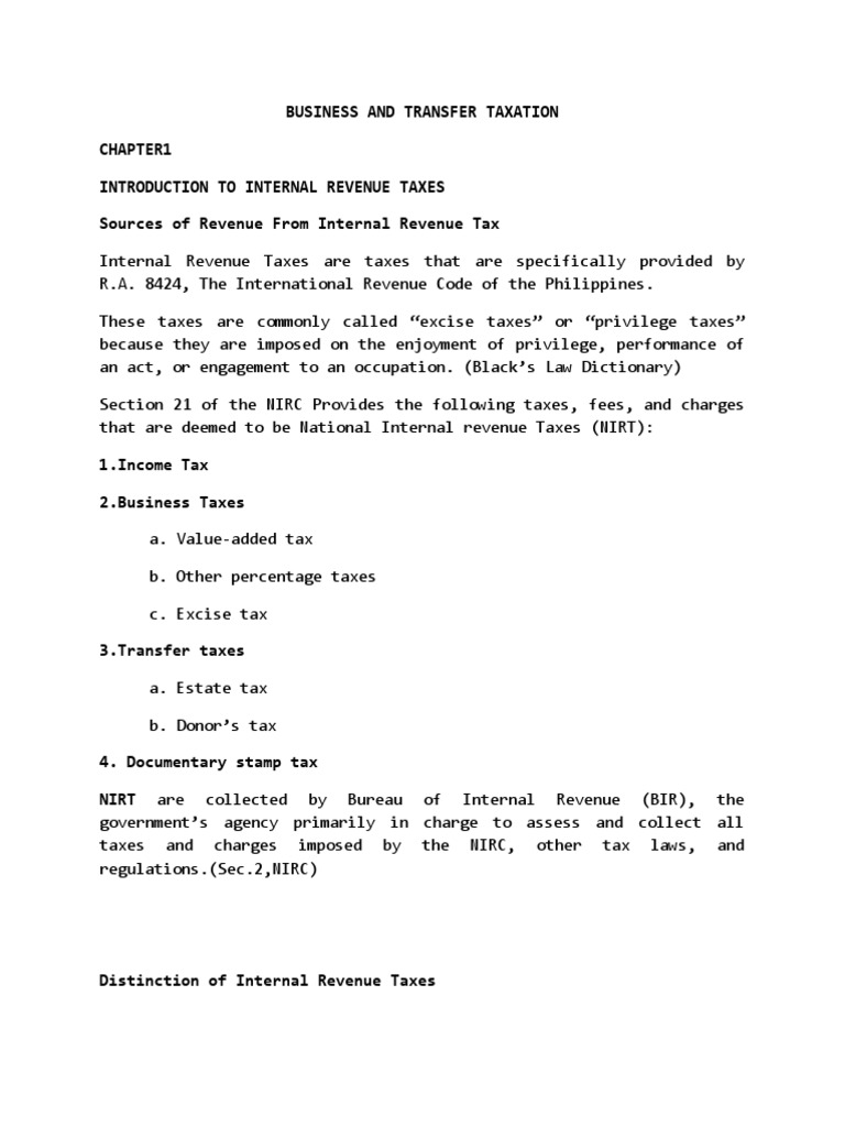 Tax 2 Transfer and Business Taxation Module 2020 | PDF | Will And ...