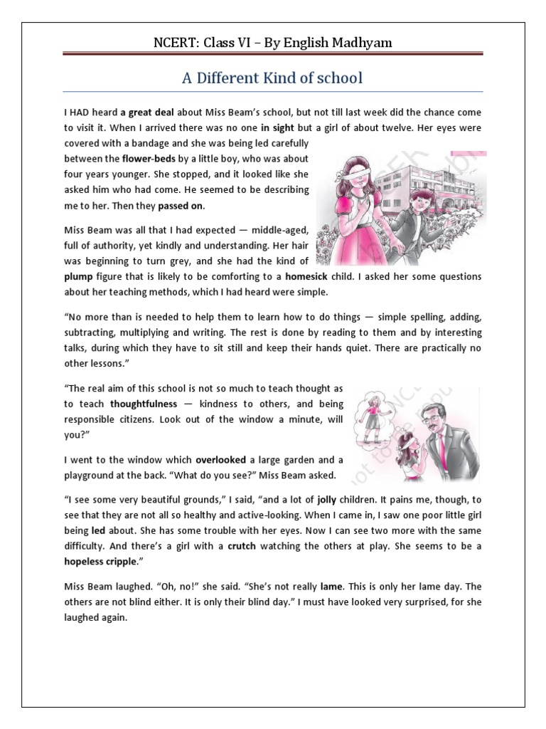 Different Kind of School | PDF | Adjective | Verb