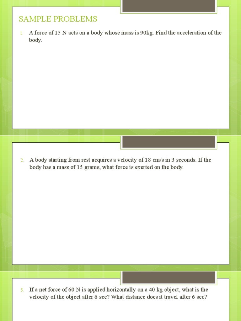 Sample Problems (Annotated) | PDF