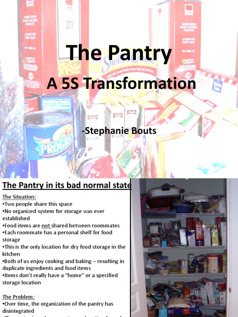 Organized Pantry: A 5S Transformation | PDF | Grocery Store | Pantry