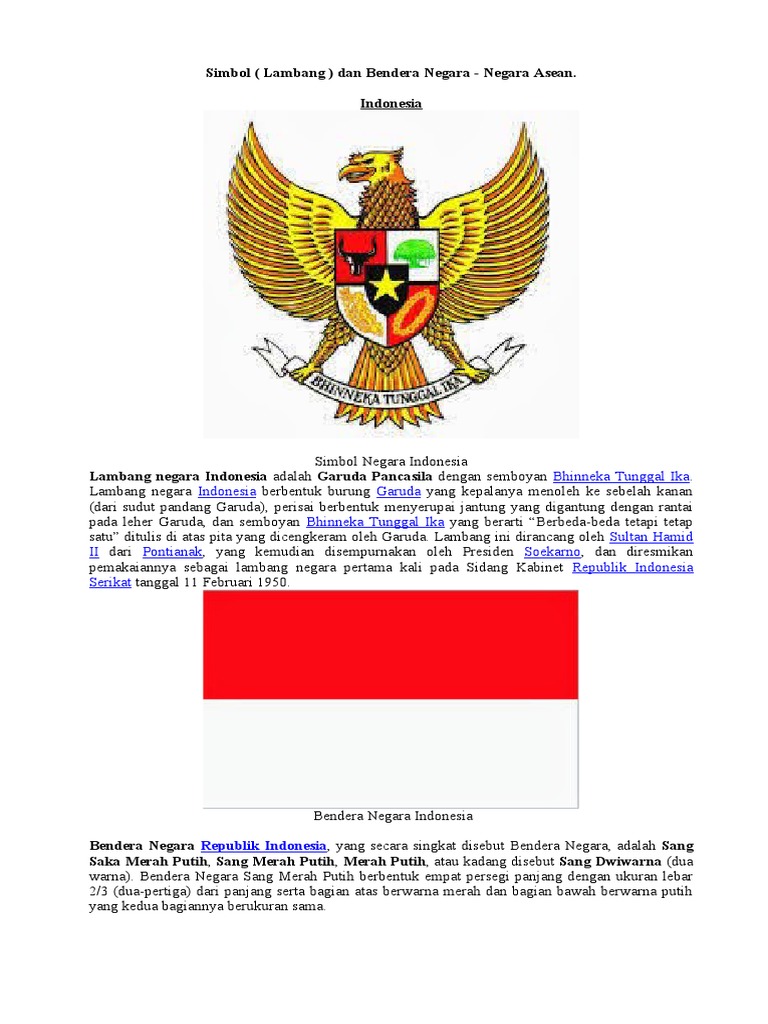 Simbol dan Bendera Negara ASEAN | PDF