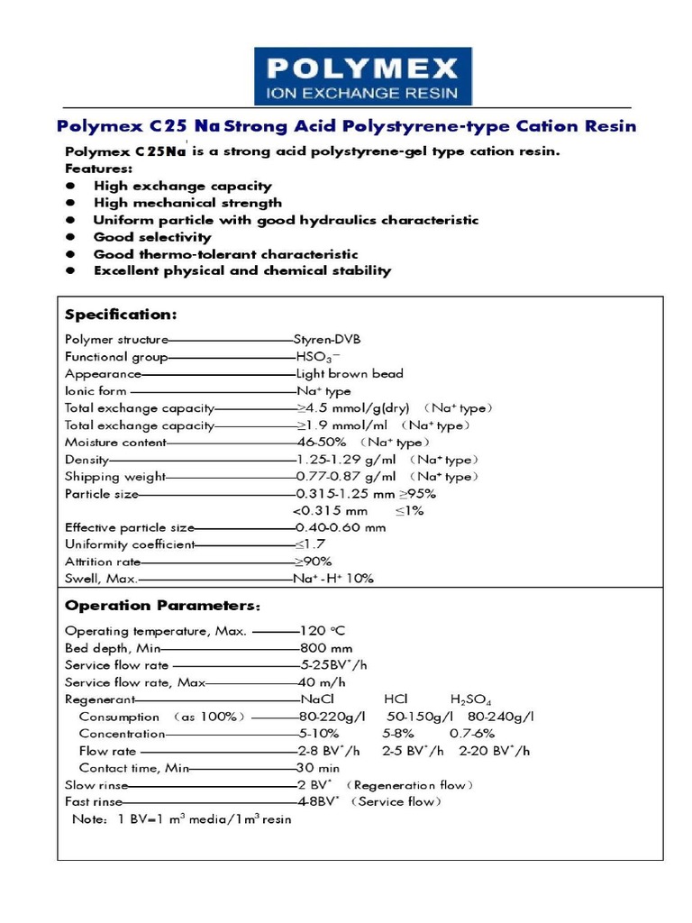 Polymex C 25 Na | PDF