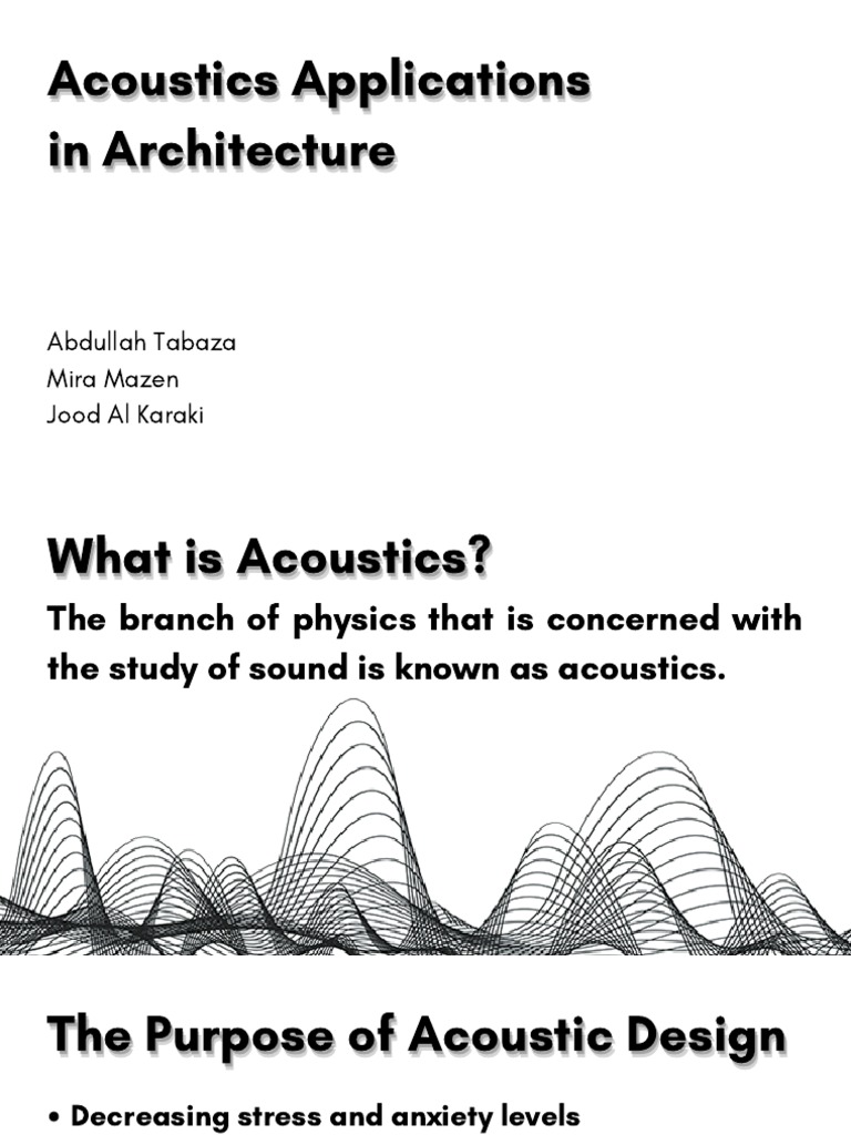 Architectural Acoustics Highlights | PDF | Acoustics | Sound