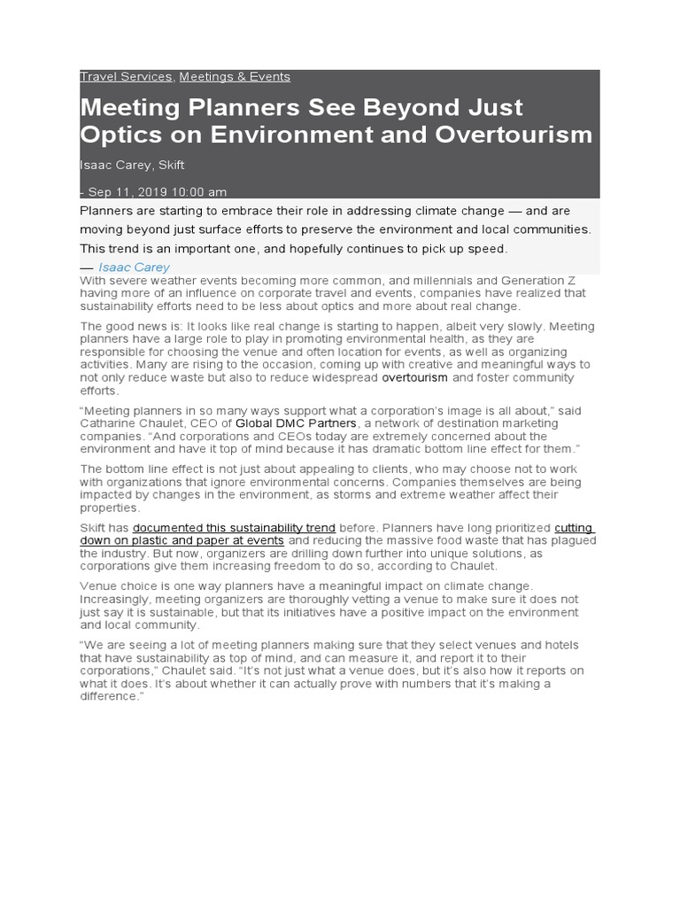 Overtourism | PDF | Social Science